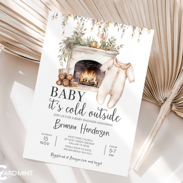 Baby Its Cold Outside Baby Shower Invitation - Etsy