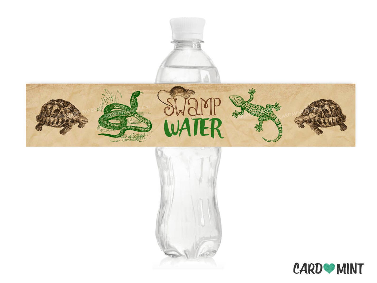 Water Bottle Labels Safari Reptile Drink Wrappers Animal - Etsy