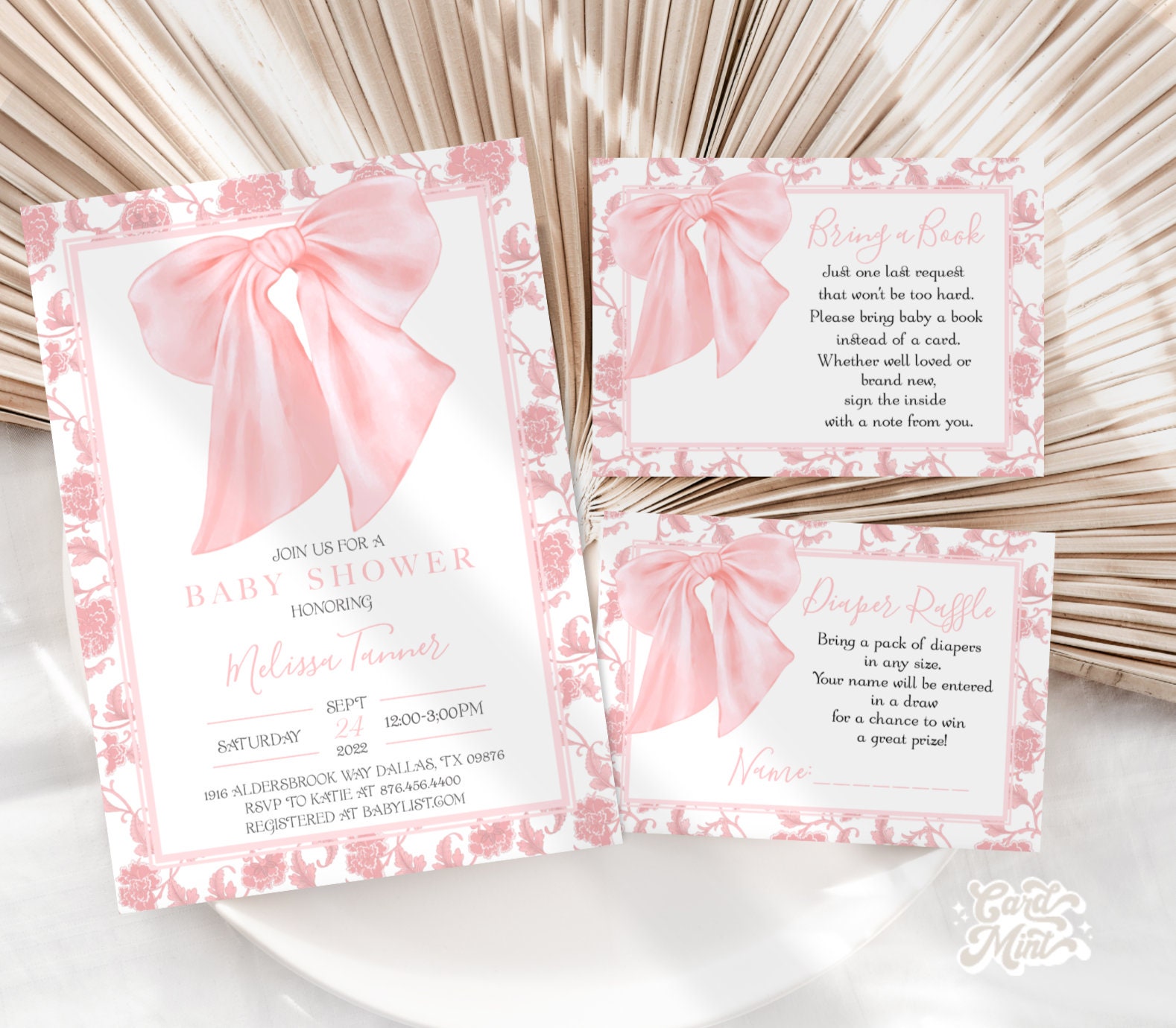 Baby Pink Border Design