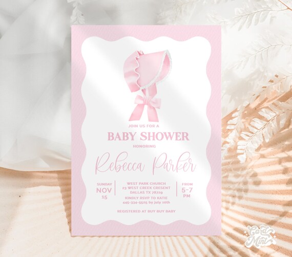 Preppy Girl Baby Shower Invitations Unique Baby Shower Invitation