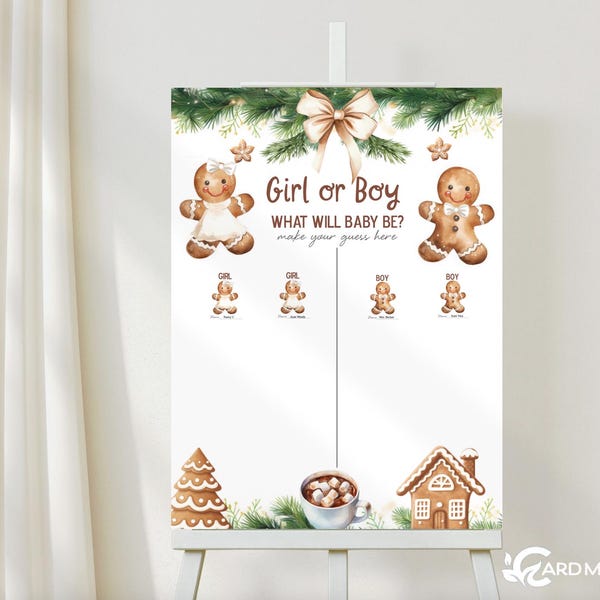 Gingerbread Gender Reveal - Etsy