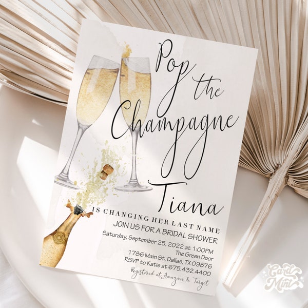 Pop the Champagne - Etsy