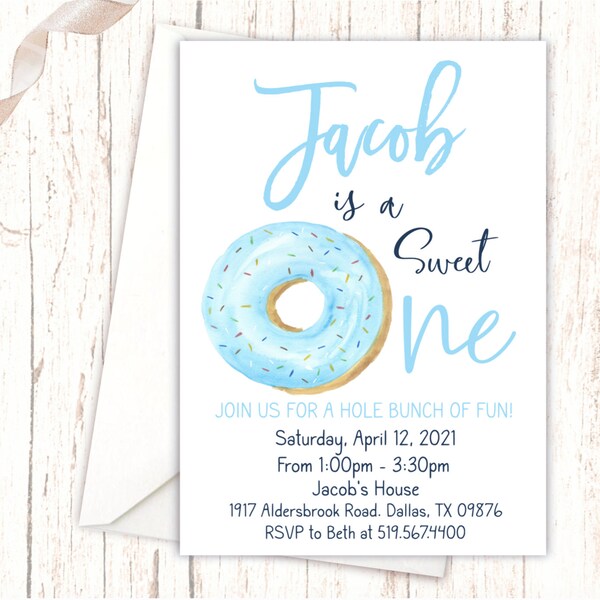Donut First Birthday Boy - Etsy