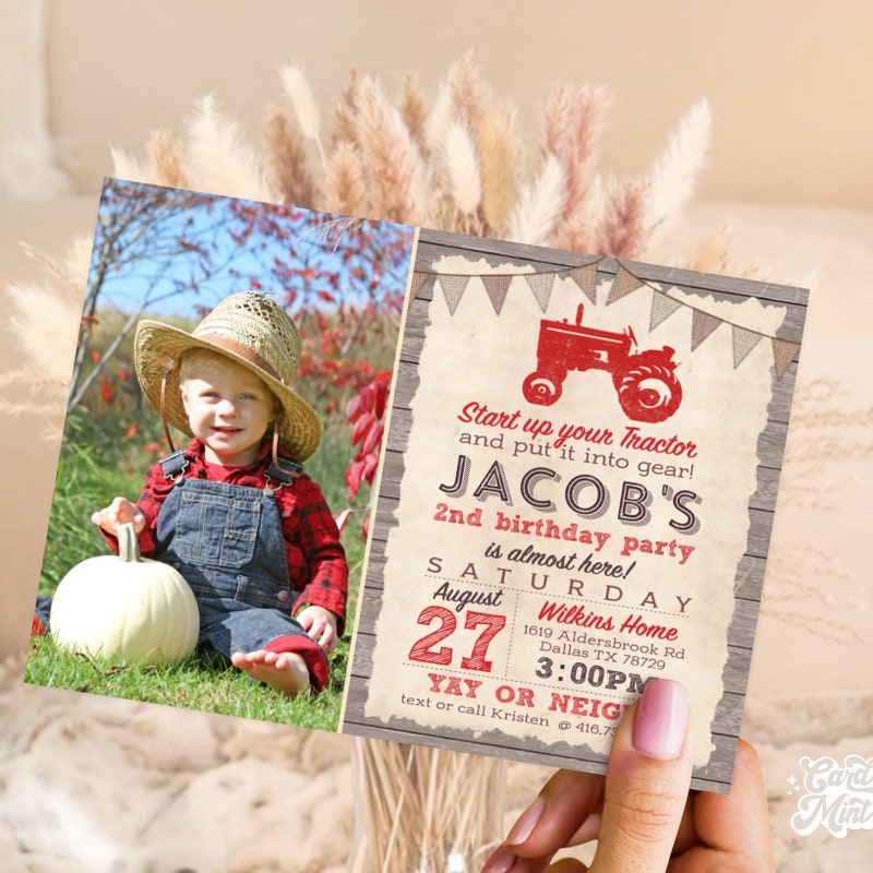 Red Tractor - Etsy