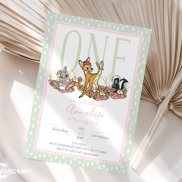 Bambi Invitation - Etsy