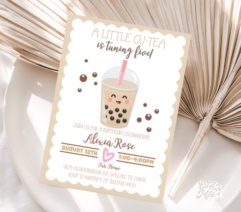 Bubble Tea Riffic Baby Shower Round Stickers or Favor Tags - Etsy