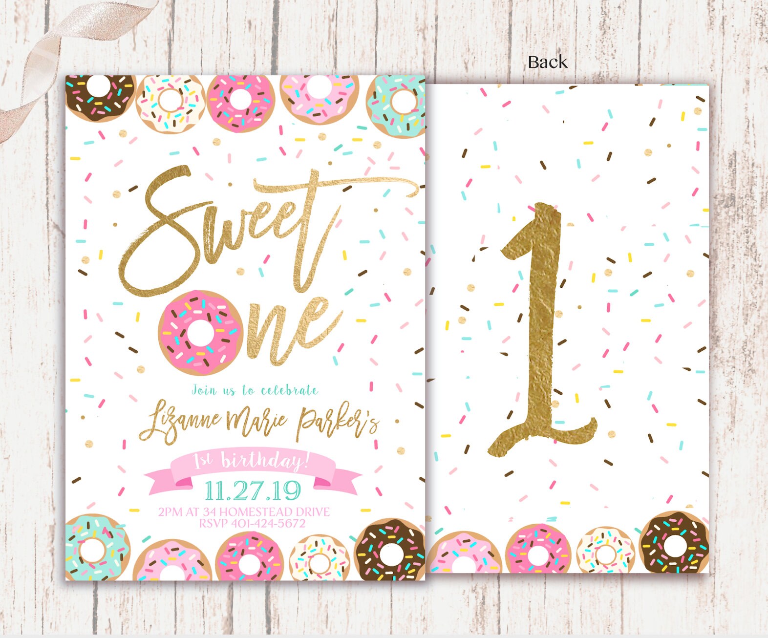 Invitations & Announcements Party Girl First Birthday 1st Birthday ...