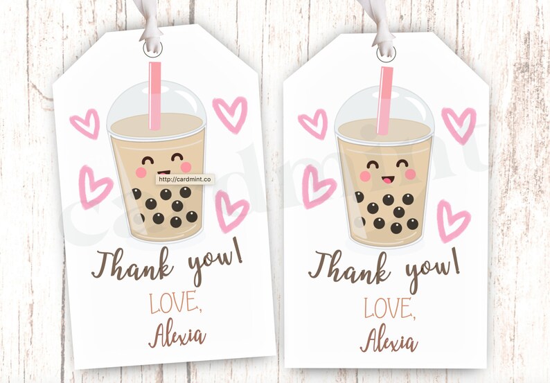 Bubble Tea Riffic Baby Shower Round Stickers or Favor Tags - Etsy