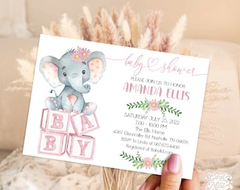 Baby Blocks Invitations - Etsy