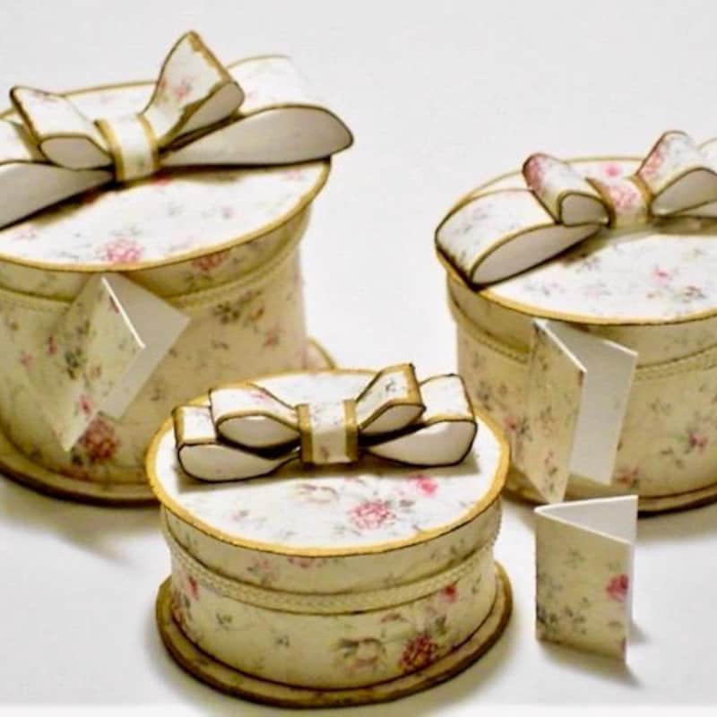Miniature Hat Box Kits - Etsy