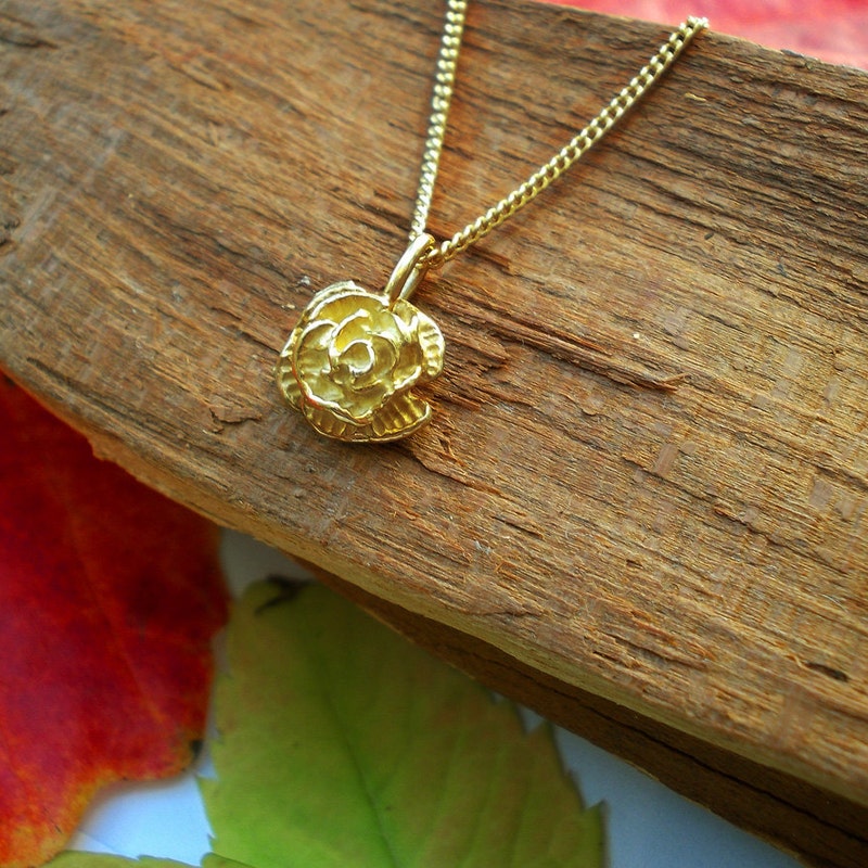 Rose Necklace - Etsy