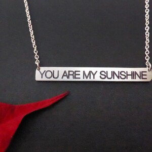 Custom Engraved BAR, Word SENTENCE Silver Roman Numeral Date ...