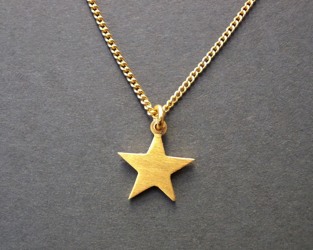 LITTLE STAR NECKLACE, Gold,personalized Bridesmaids Gifts,initial ...