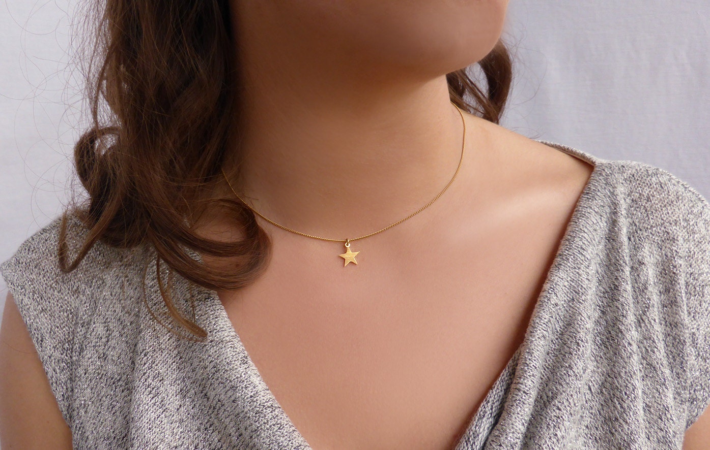 LITTLE STAR NECKLACE, Gold,personalized Bridesmaids Gifts,initial ...