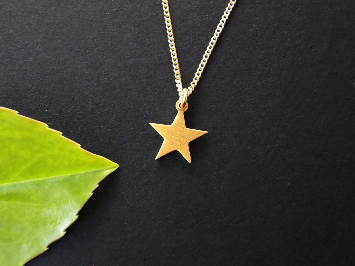 LITTLE STAR NECKLACE, Gold,personalized Bridesmaids Gifts,initial ...
