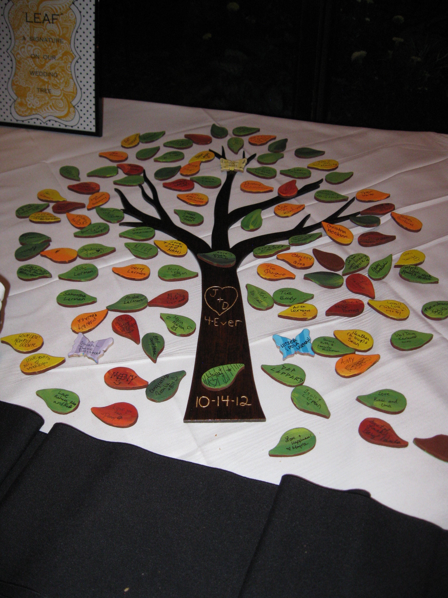 Wedding or Party Guest Book Tree - Etsy