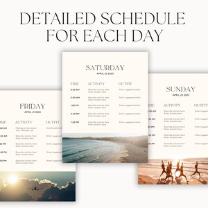 BACHELORETTE ITINERARY TEMPLATE | Digital Bachelorette Planner ...
