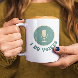 Voice Actor Mug | I Do Voices Mug | Voiceover Artist Mug | Voice Actor ...