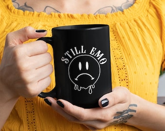 Emo Vibes Only Mug Goth Mug Goth Gift Emo Gift Emo Coffee Mug | Etsy