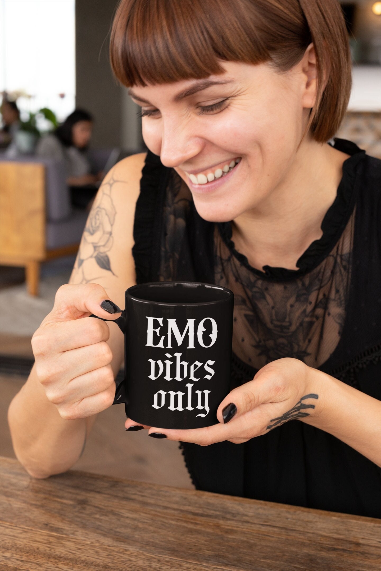 Emo Vibes Only Mug Goth Mug Goth Gift Emo Gift Emo Coffee Mug - Etsy