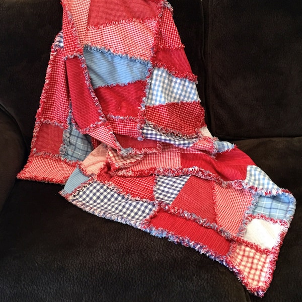 Denim Rag Quilt - Etsy