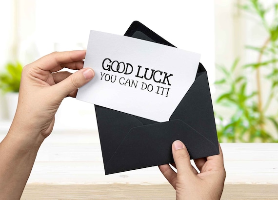 Good Luck Encouragement Card DIGITAL DOWNLOAD - Etsy
