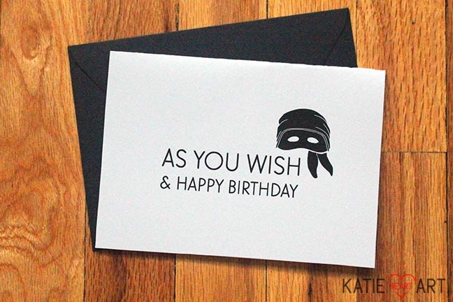 Princess Bride as You Wish Birthday Card - Etsy