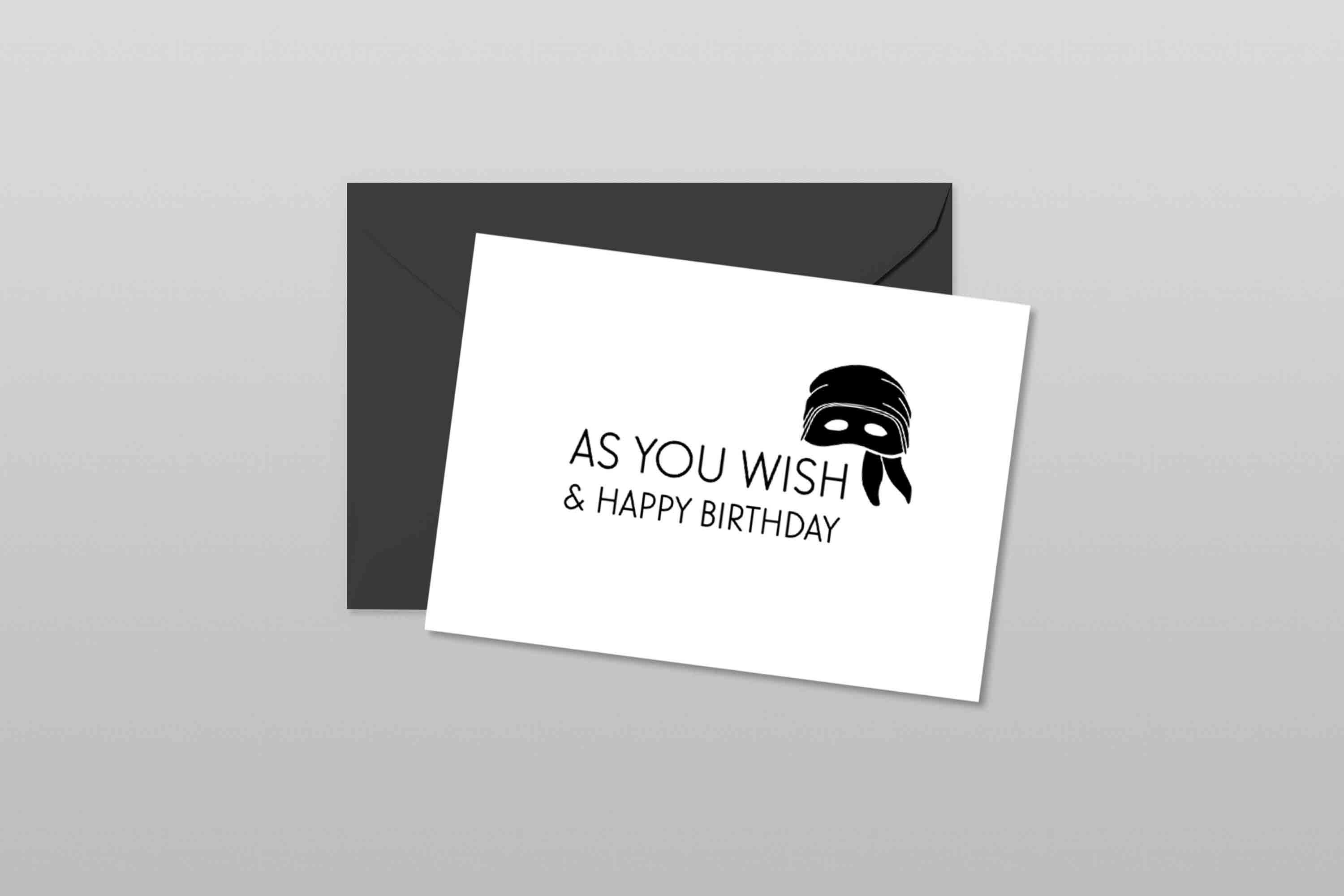 Princess Bride as You Wish Birthday Card - Etsy