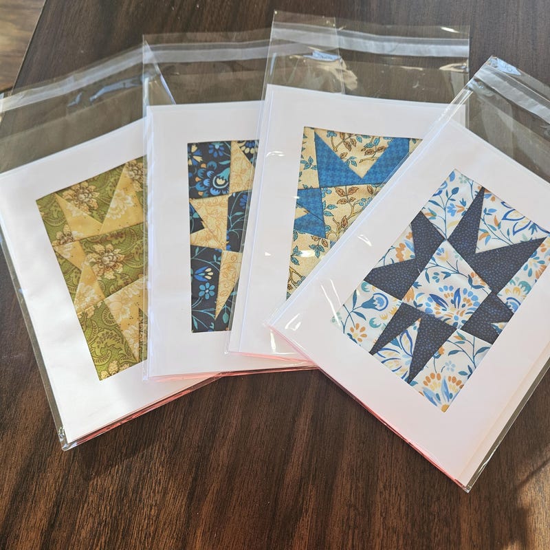 Fabric Greeting Card - Etsy