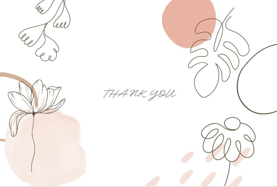 Boho Thank You Card Bundle - Etsy