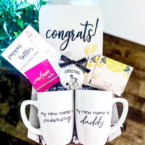 Expecting Parents Gift Box Gift Box for Parents to Be My New Name is ...