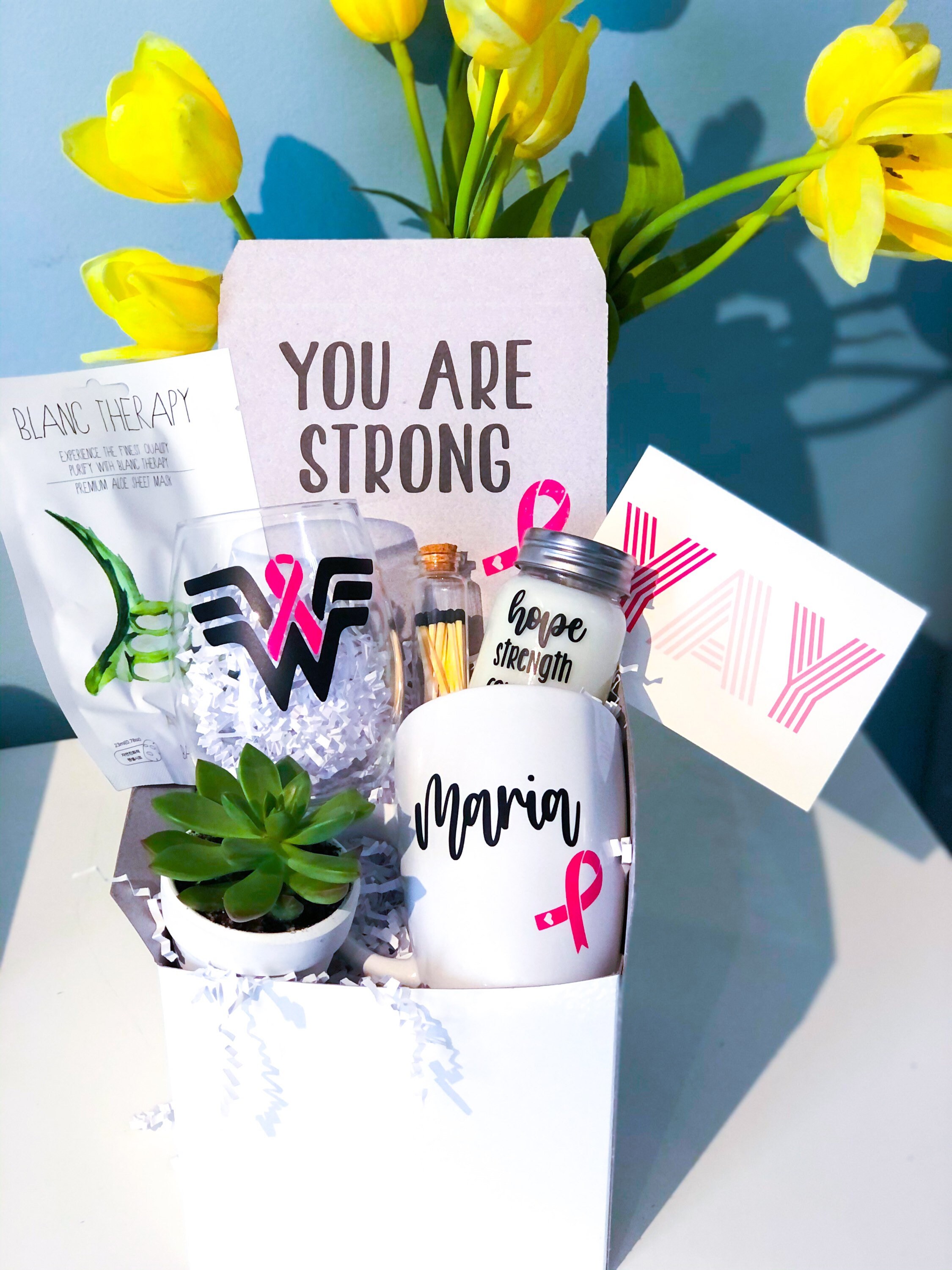 Breast Cancer Awareness Gift Box Thinking of You Hug in a | Etsy