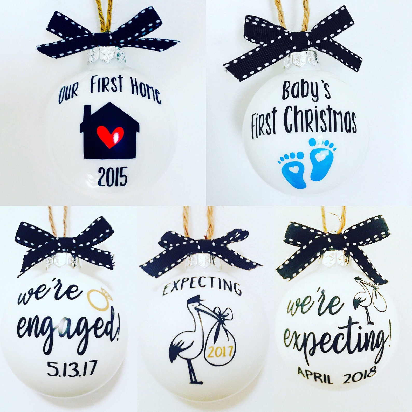 Expecting Ornament We're Expecting Pregnancy | Etsy