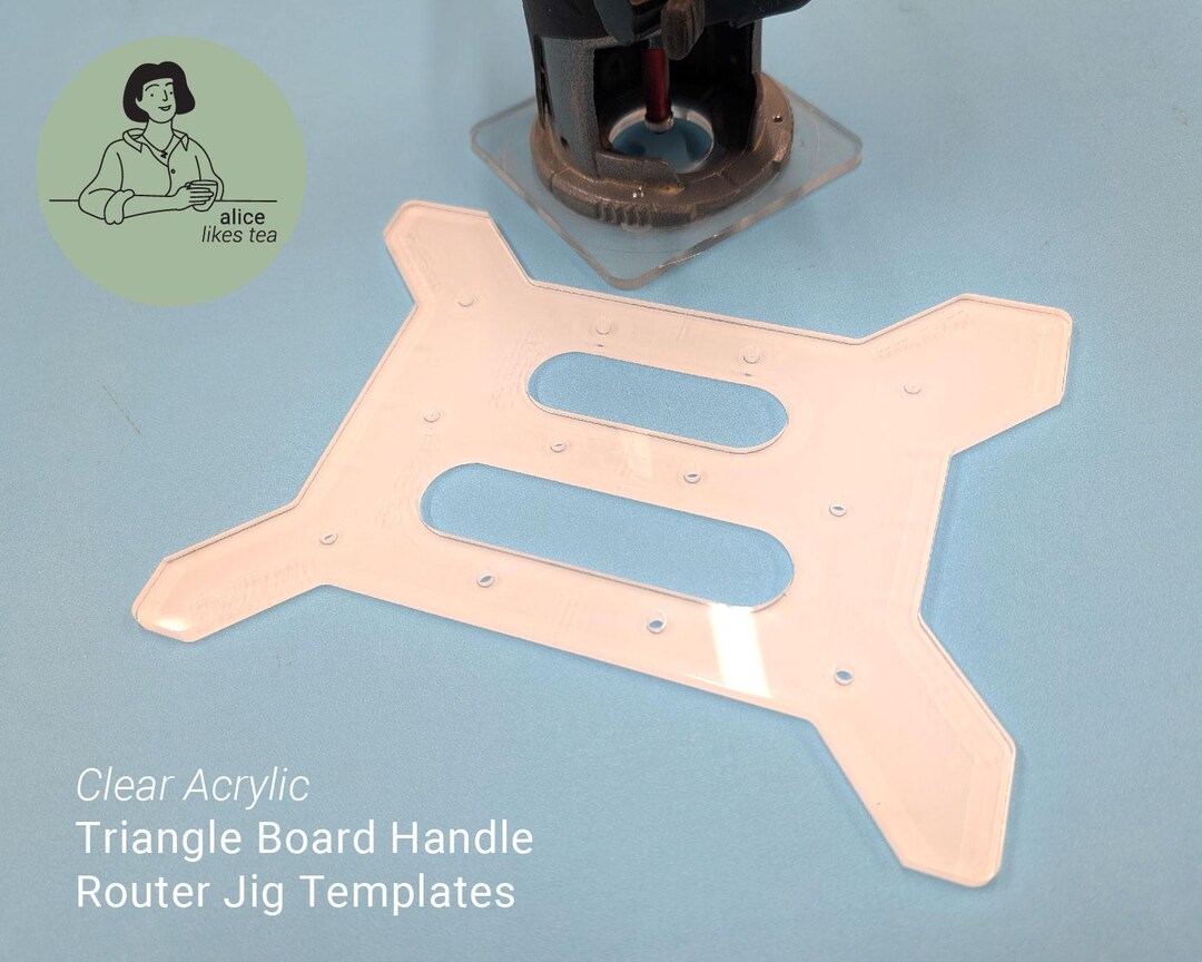 Drawer Pull Cut Out Router Jig - Template - Clear Acrylic - Reusable ...