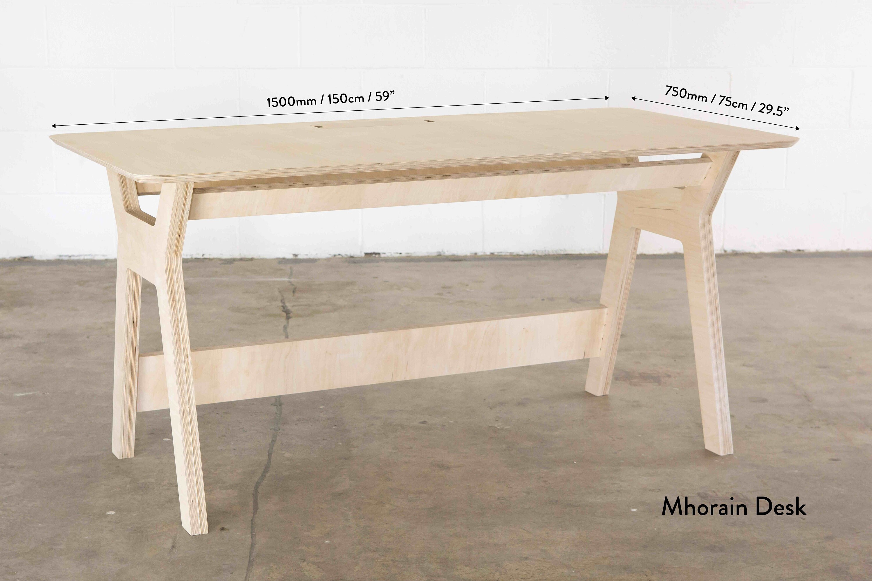 Work From Home Simple Plywood Computer Desk | Etsy UK