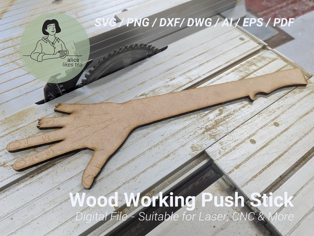 Missing Finger Push Stick for Woodworking - Funny Workshop Table Saw ...