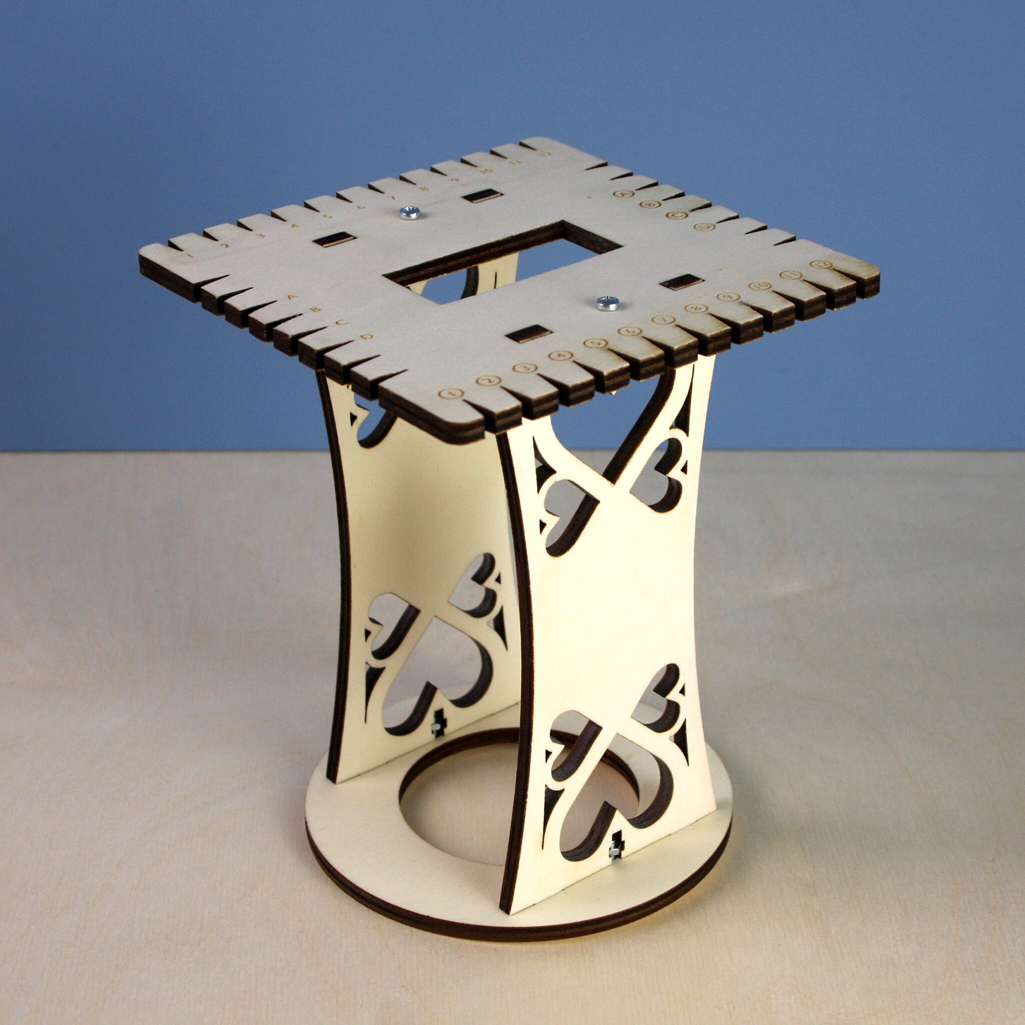 SQUARE Kit Kumihimo Stand Holder Table Slot Disc Braiding Loom - Etsy