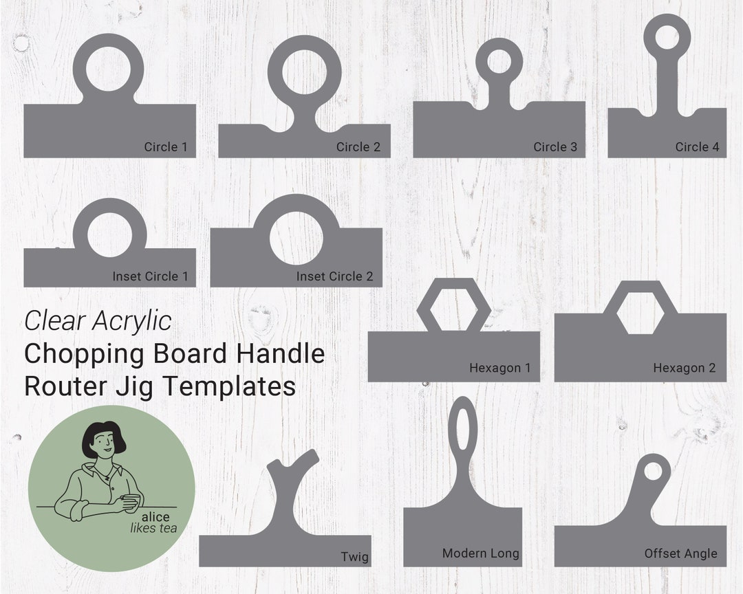 Acrylic Cutting Serving Board Router Jig - Clear Acrylic - Reusable - Etsy