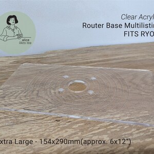 RYOBI Router Base Replacement - Clear Acrylic - 4 Different Sizes ...