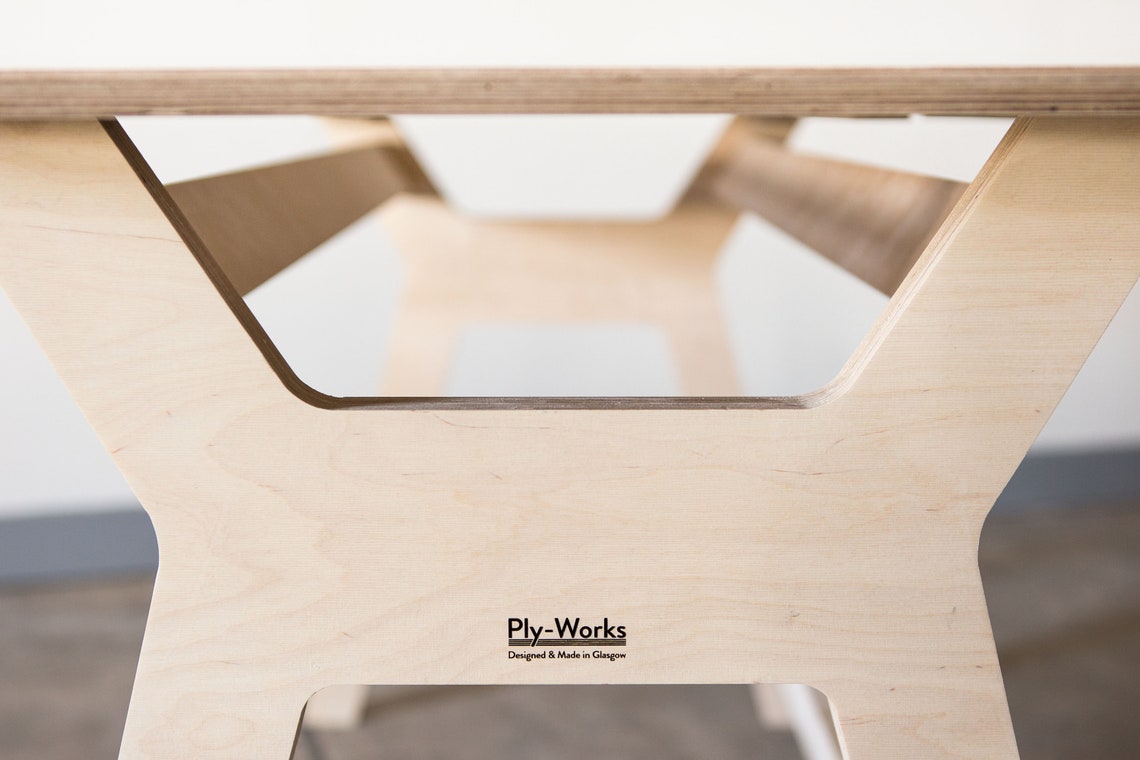 Work From Home Simple Plywood Computer Desk | Etsy UK