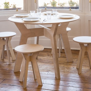 Mohr Table & Stools Set - Dining Table - Ply-works - Birch Plywood Flat ...
