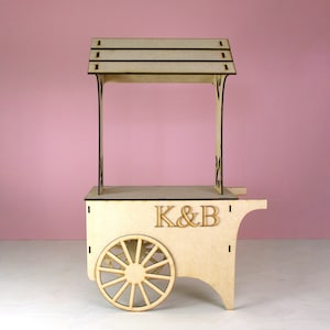 CANDY CART *personalised* Large Wedding Party Sweet Display Stand ...