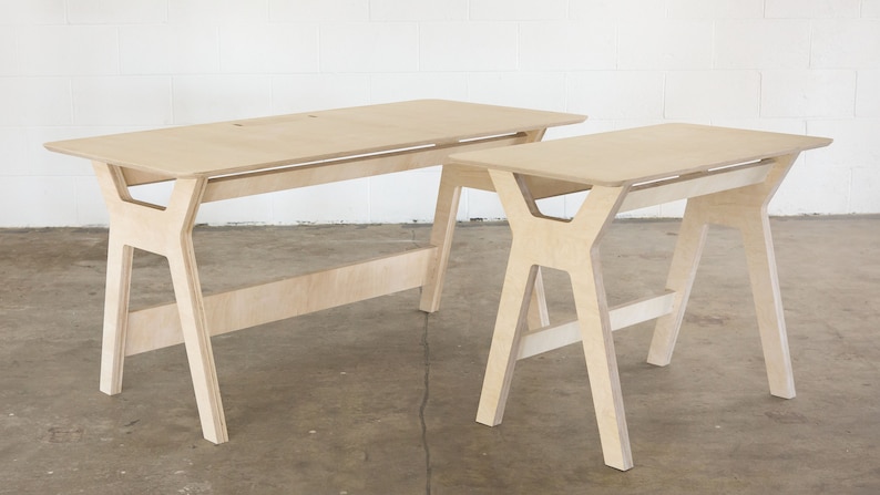 Work From Home Simple Plywood Computer Desk | Etsy UK