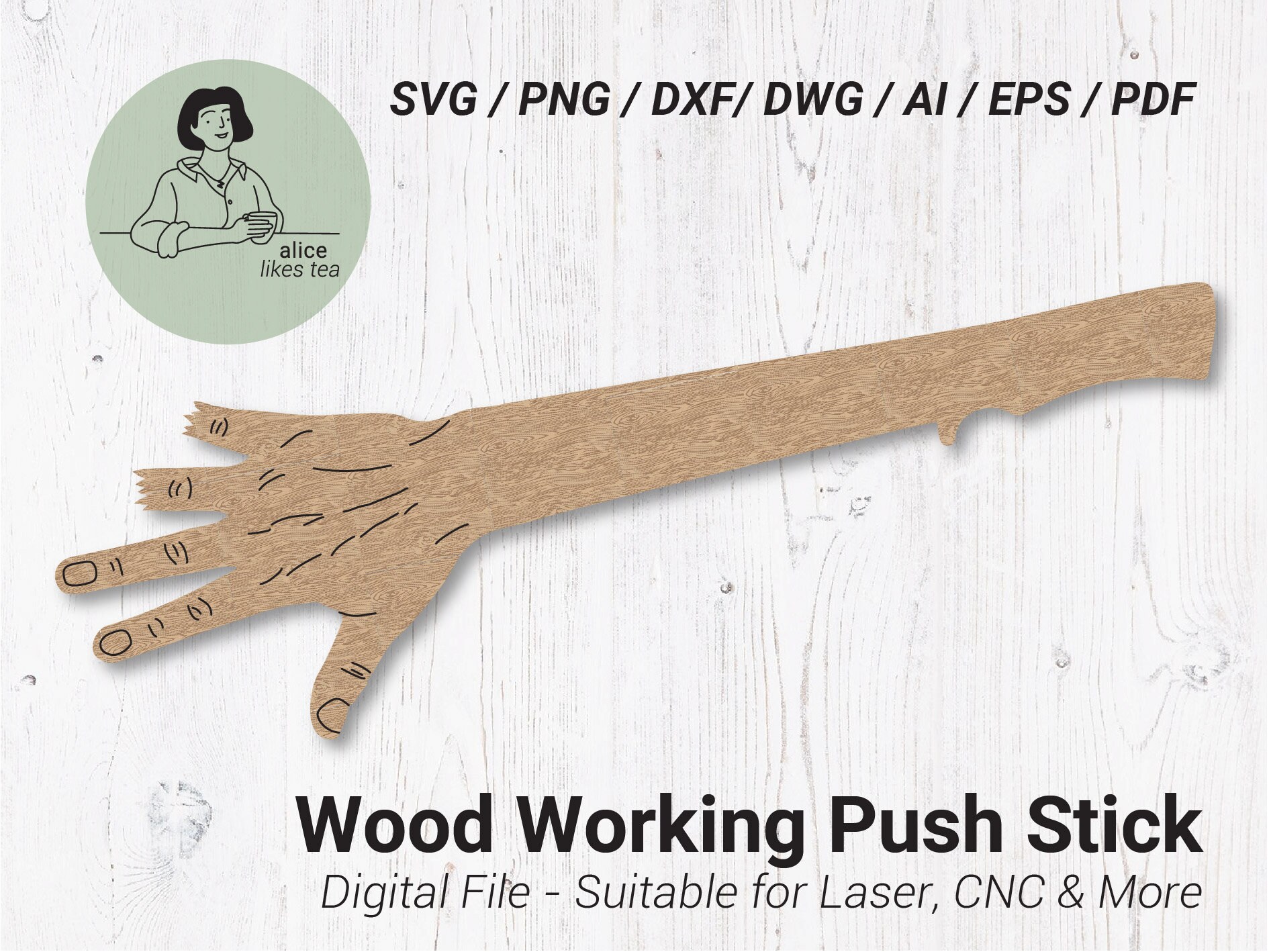 Missing Finger Push Stick for Woodworking - Funny Workshop Table Saw ...