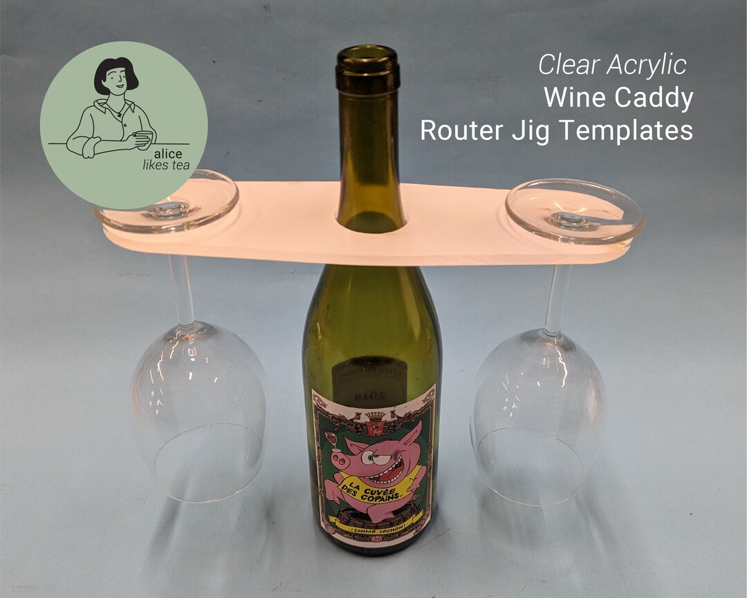 Acrylic Wine Caddy Router Jig - Clear Acrylic - Reusable - Etsy
