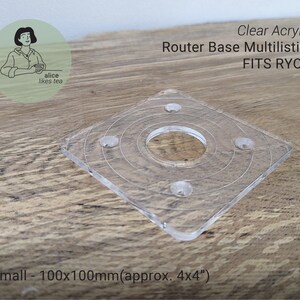 RYOBI Router Base Replacement - Clear Acrylic - 4 Different Sizes ...
