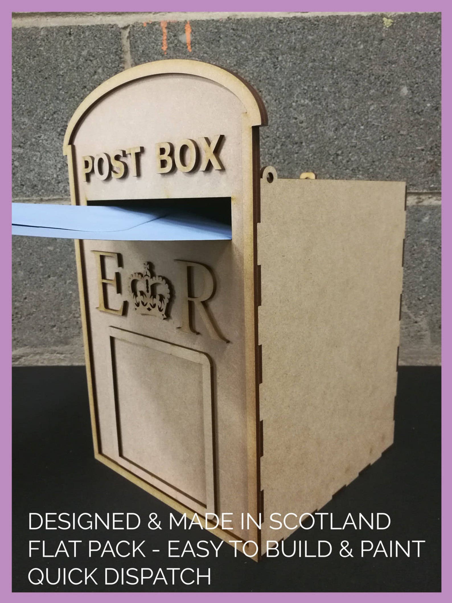 Christmas *PERSONALISED* Wedding Post Box, Party, Royal Mail Style ...