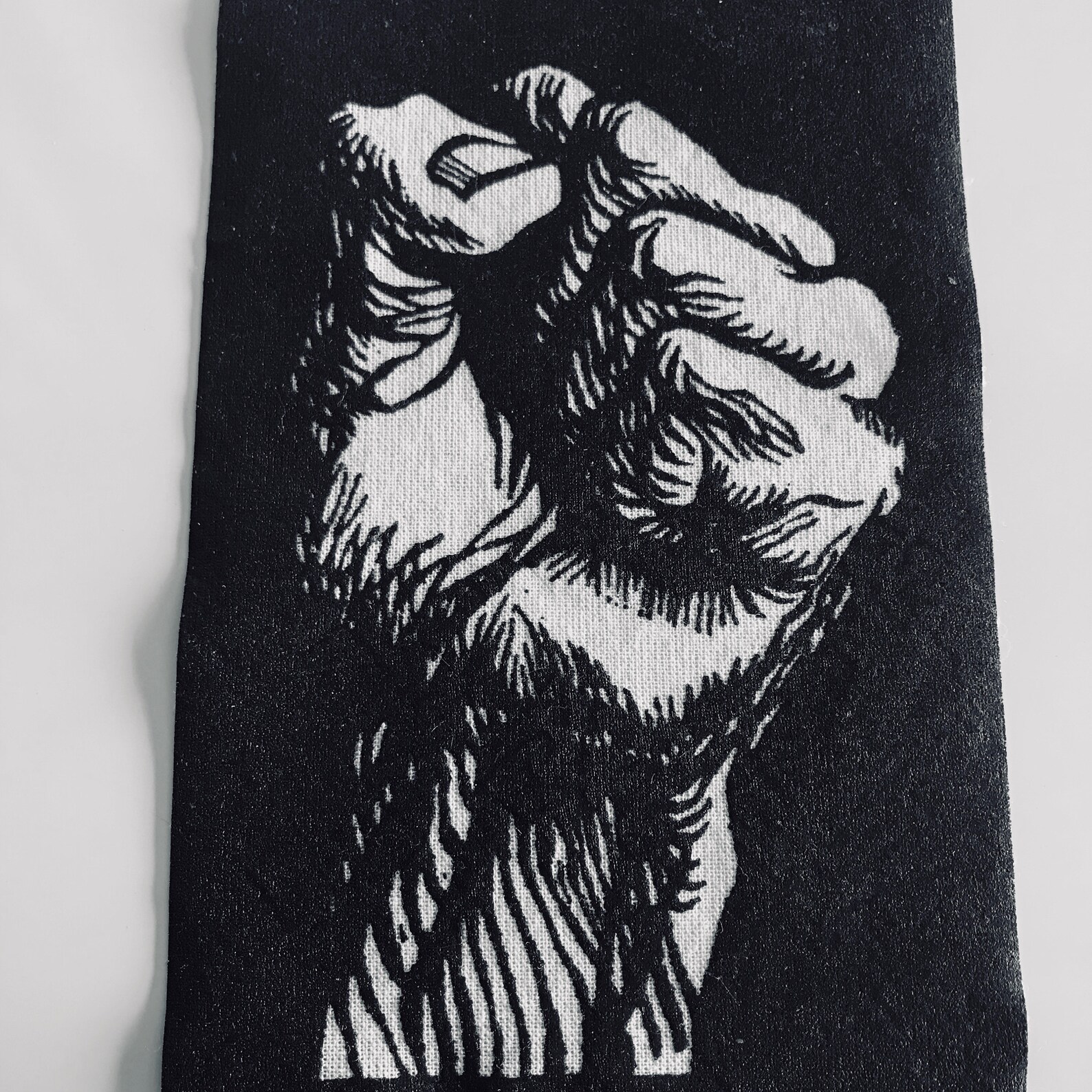 Raised Fist Screen Print Patch ANTIFA patch Punk patch | Etsy