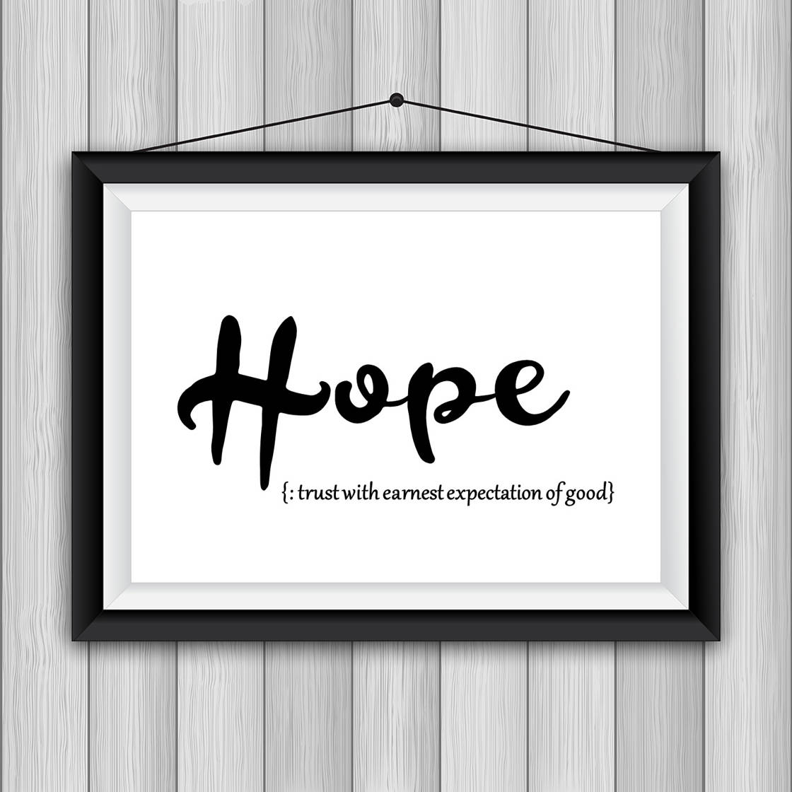 Definition Hope Printable Poster 8x10 - Etsy