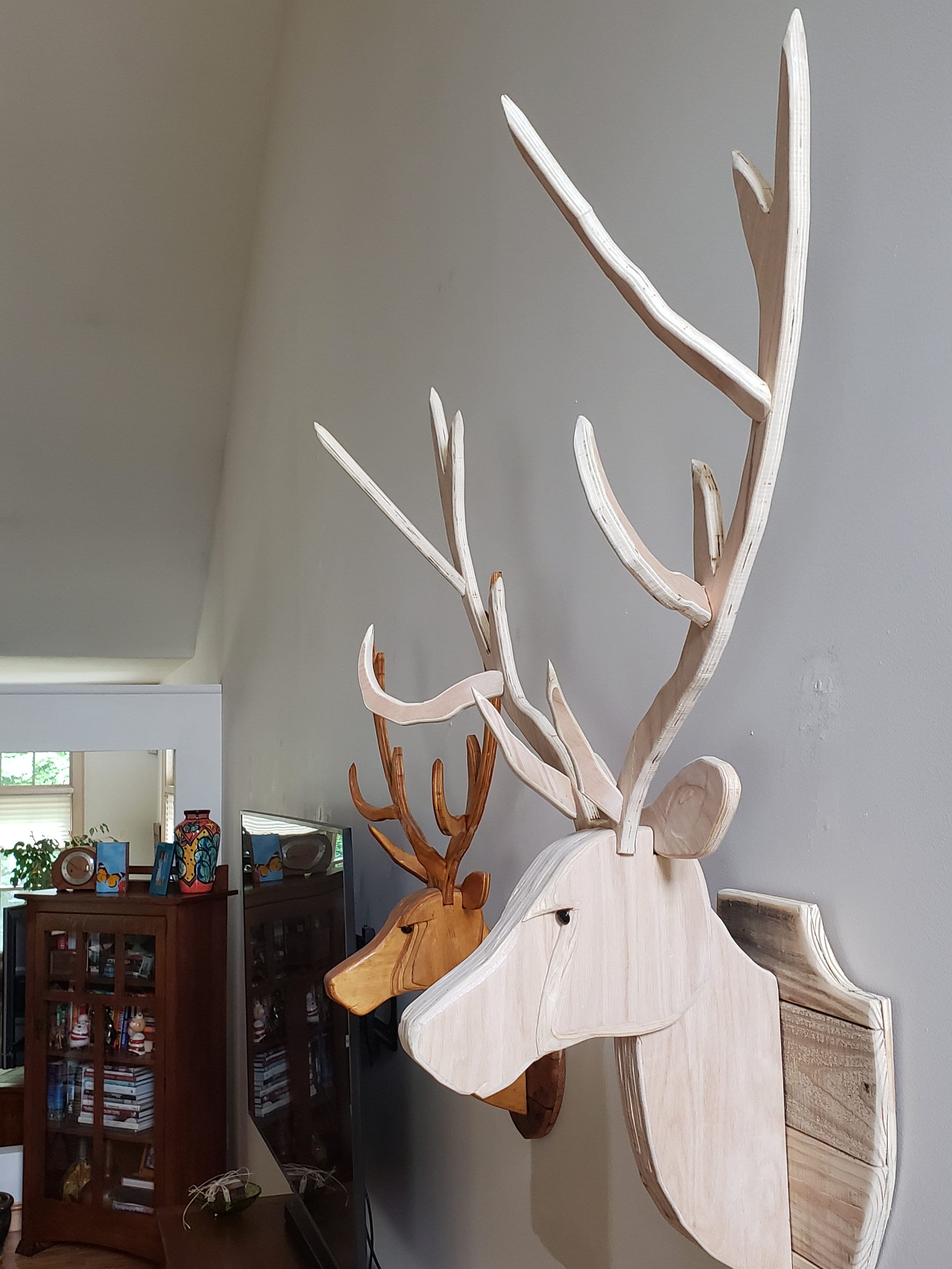 Deer/buck Head XL - Wall Mounted - Etsy